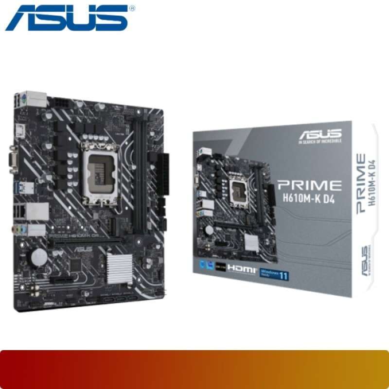 Jual ASUS PRIME H610M-K D4 | Motherboard Intel H610 LGA 1700 DDR4 Micro ATX di Seller Cullen ...