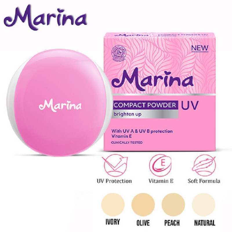 Promo Marina compact powder brighten up 12 gr Diskon 32% di Seller ...