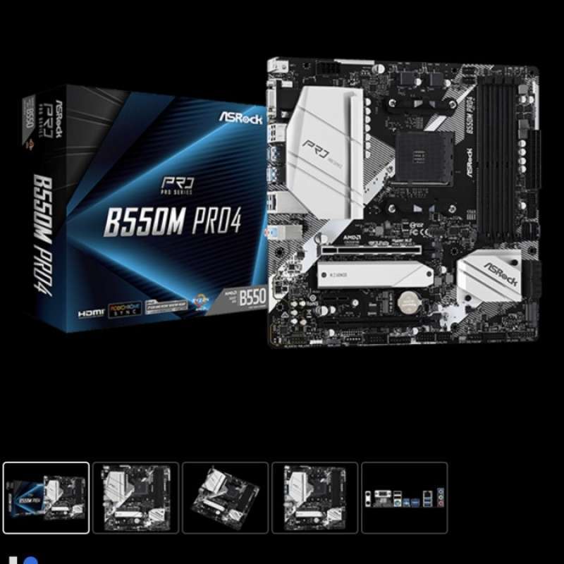 Jual Asrock B550M Pro4 Socket AM4 For AMD Ryzen di Seller Cullen darrel ...