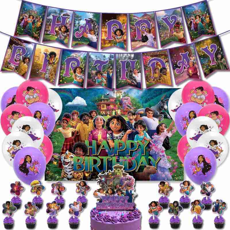 Jual Disney Encanto Theme Kid's Birthday Party Decorations Mirabel ...