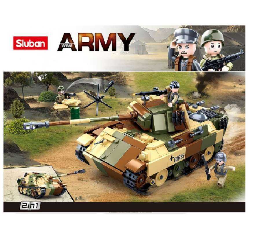 Jual Sluban Bricks Tank WWII-Medium Tank 2in1 M38-B0859 di Seller ...