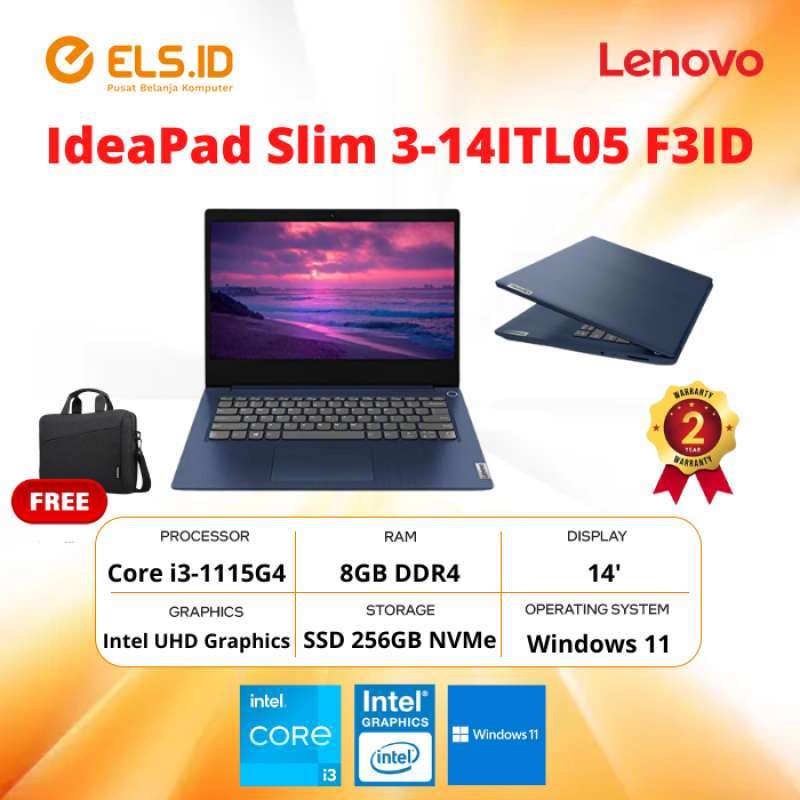 Jual Laptop Lenovo Ideapad Slim Itl F Id I G Gb Ssd Gb W Ohs Di Seller Els