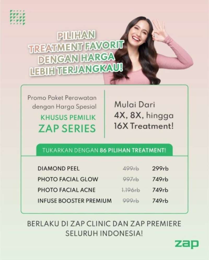 Promo Zap Series 749rb - Series 749x4 Diskon 5% Di Seller Zap Clinic ...