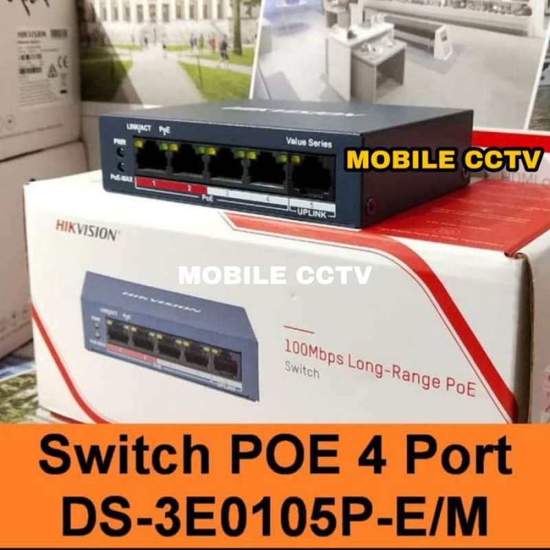 Jual HIKVISION POE DS-3E0105P-E/M SWITCH HUB POE 4 PORT di Seller Cullen darrel - Pegadungan ...