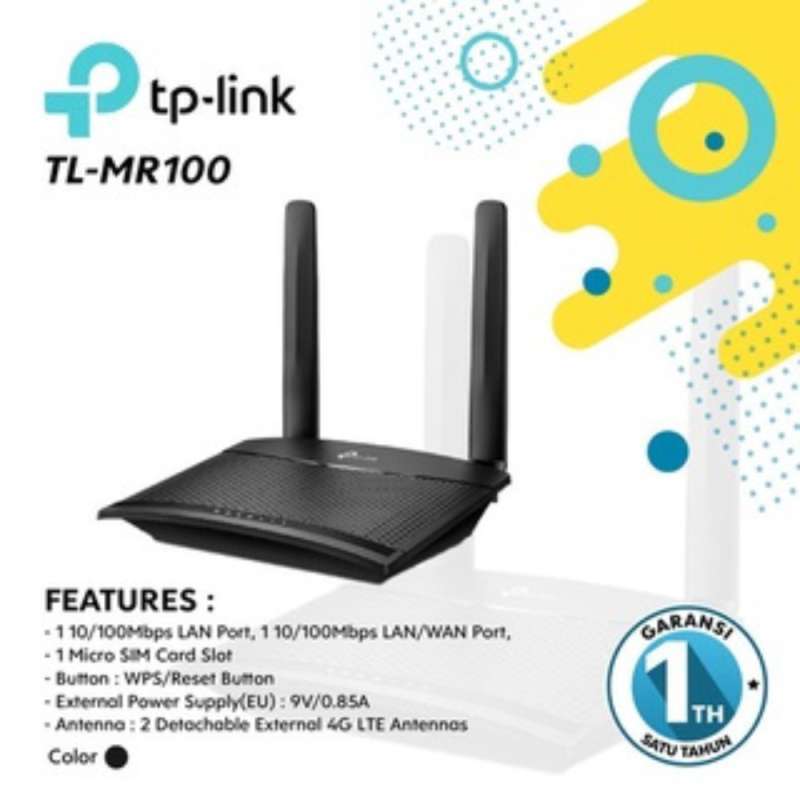 Jual Tp-link Tl-mr100 4g Lte 300mbps Wireless N Router Modem Wifi ...