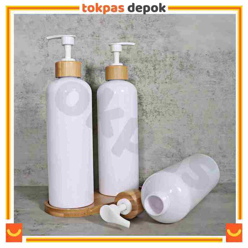 Jual Botol Sabun Shampoo Refill Plastik Tutup Pump Minimalis / Plastic ...