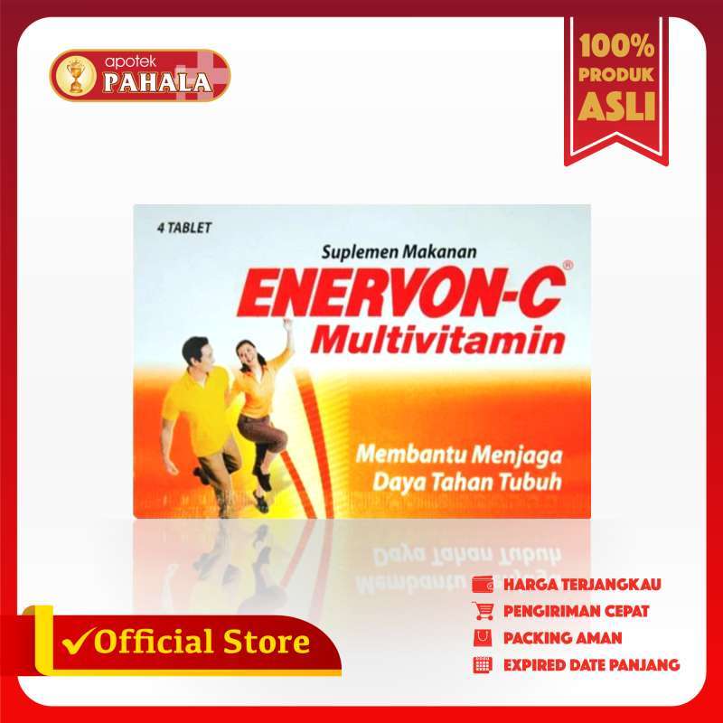 Jual Enervon C Strip 4 Tablet | Enervon C Multivitamin - /STRIP di ...