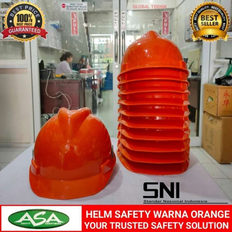 Jual Helm proyek Orange - Topi proyek - Topi kerja proyek - Safety ...