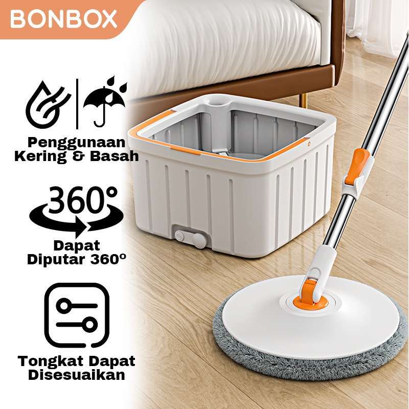 Jual BONBOX Super Mop 2in1 Alat Pel Lantai Putar 360 Derajat BM-001 di Seller Belanjaelektronik ...