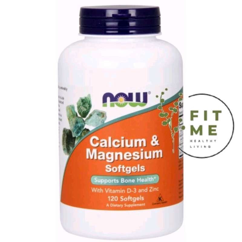 Jual NOW Foods Calcium Magnesium Cal-Mag + Vit D 120 Softgels di Seller ...