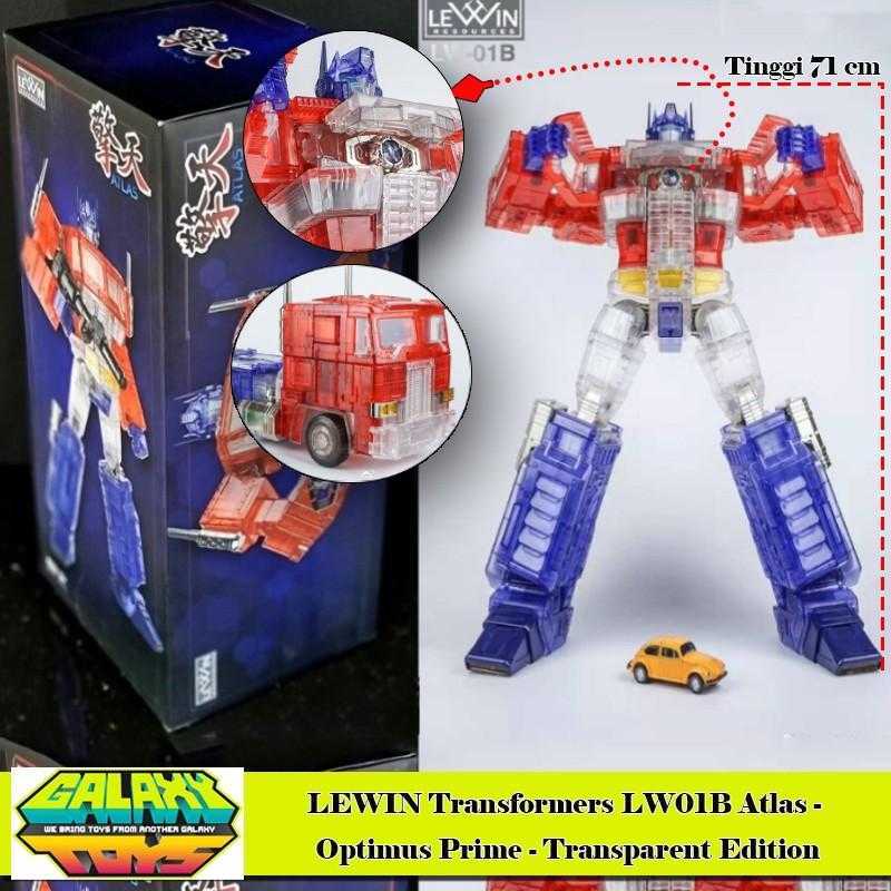 Jual LEWIN Transformers LW01B Atlas - Optimus Prime - Transparent ...
