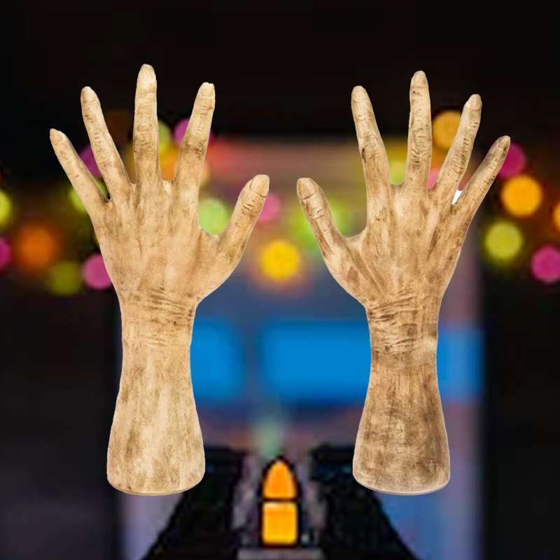 Jual Hand Shaped Scene Props Organiser Halloween Decoration for Living ...