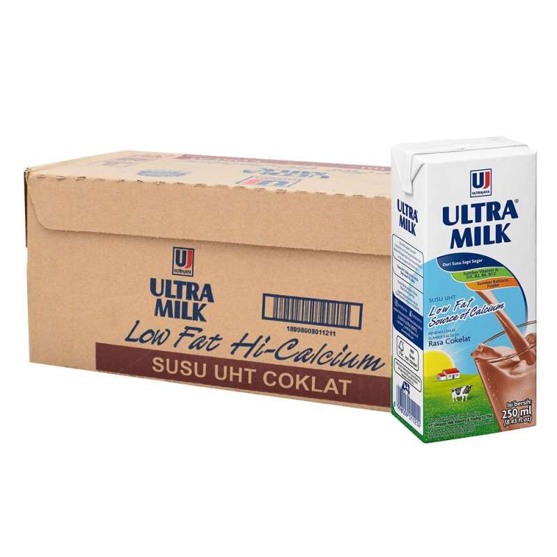 Promo Ultra Milk Low Fat 250 Ml 1 Dus Isi 24 Pcs | Susu Uht Ultra Low ...