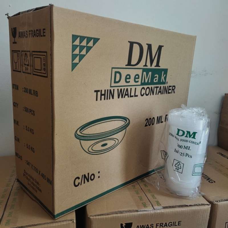 Jual Thinwall Dm Mangkok Bulat 200 Ml Rb - 200Ml Round Bulat - 500 Set ... Jual Thinwall Dm Mangkok Bulat 200 Ml Rb - 200Ml Round Bulat - 500 Set ...