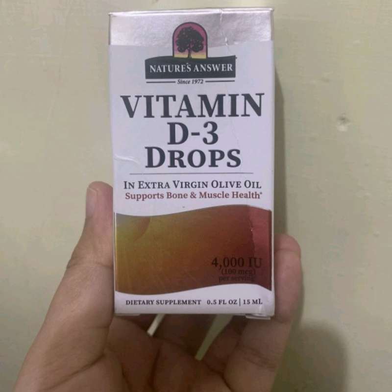 Jual nature's nature natures answer vitamin d3 vit d3 4000iu 4000 iu 15ml 15 ml di Seller ...