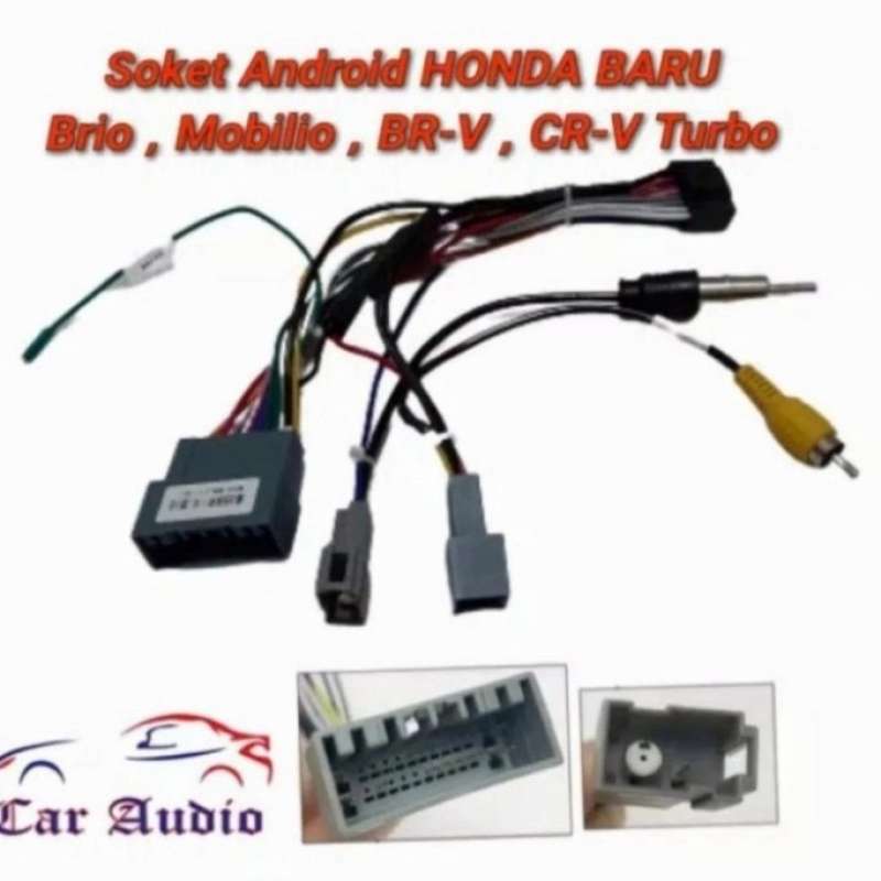 Promo Kabel Soket Pnp Head Unit Android Honda Brio Mobilio Brc Crv ...