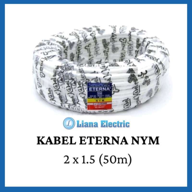 Jual Kabel Eterna 2x1,5mm 50meter NYM di Seller Liana electric - Jembatan Besi, Kota Jakarta ...