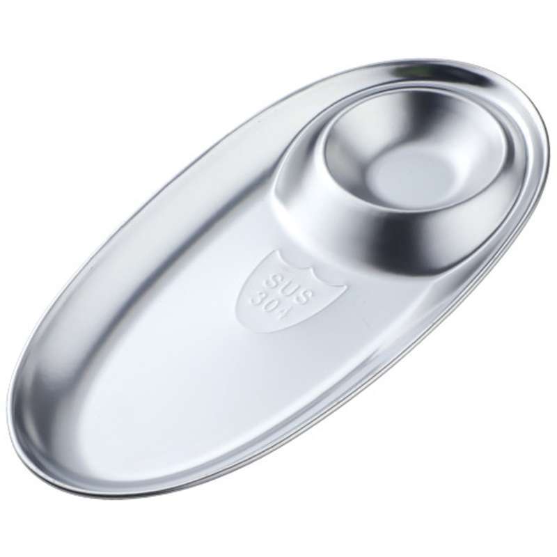 Jual Snack Plate Smooth Surface Widely Applied with Sauce Grid ...
