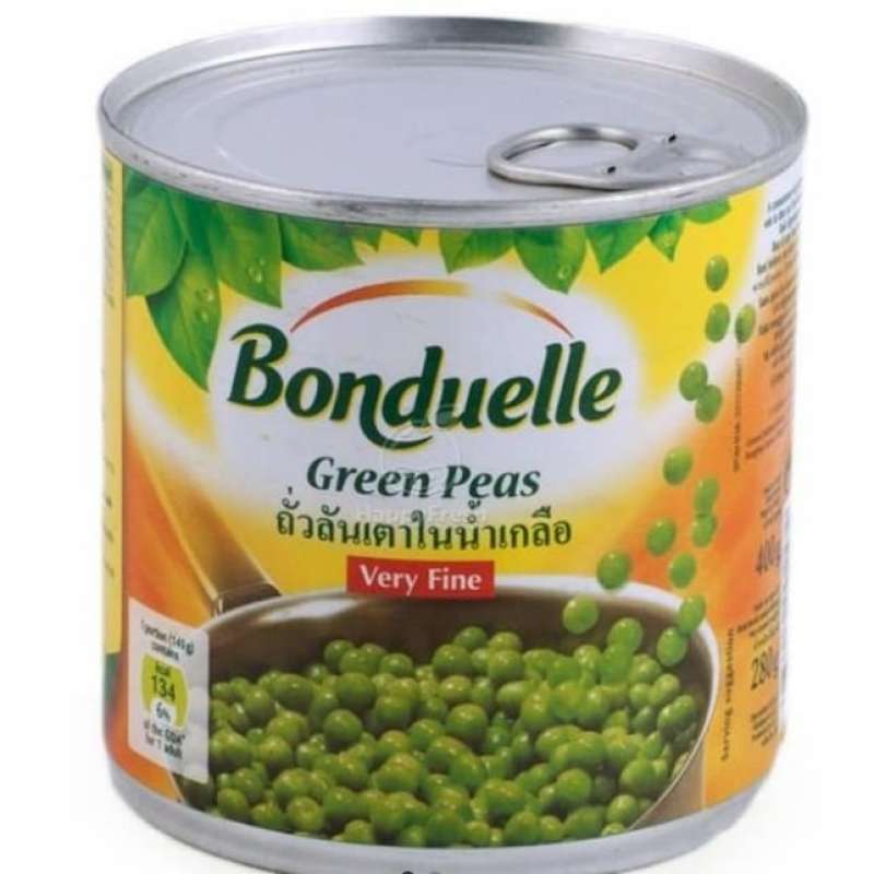 Jual Bonduelle Green Peas Very Fine 400 Gr Kacang Polong Kaleng Di ...