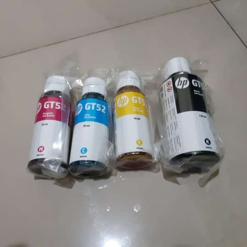 Promo Paket Tinta Hp Gt 51xl 135 Ml & Gt 52 ( Losepack ) Diskon 12% Di ...
