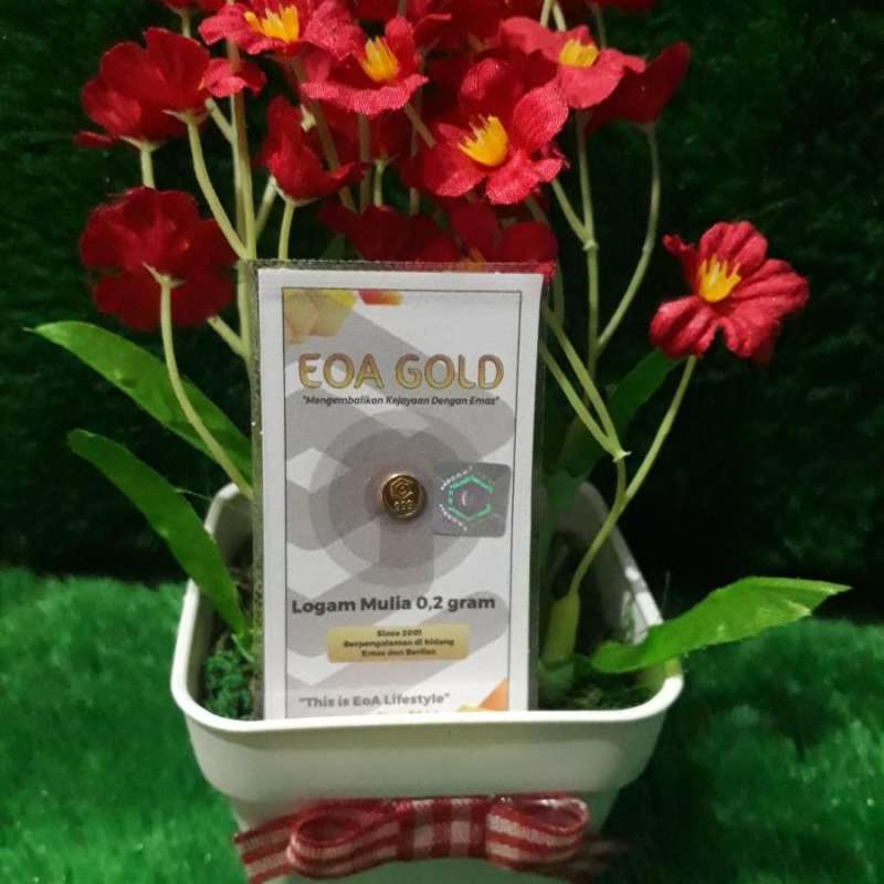 Jual Emas Murni 24 Karat Logam Mulia Eoa Gold 0,2 Gram Di Seller Devi ...