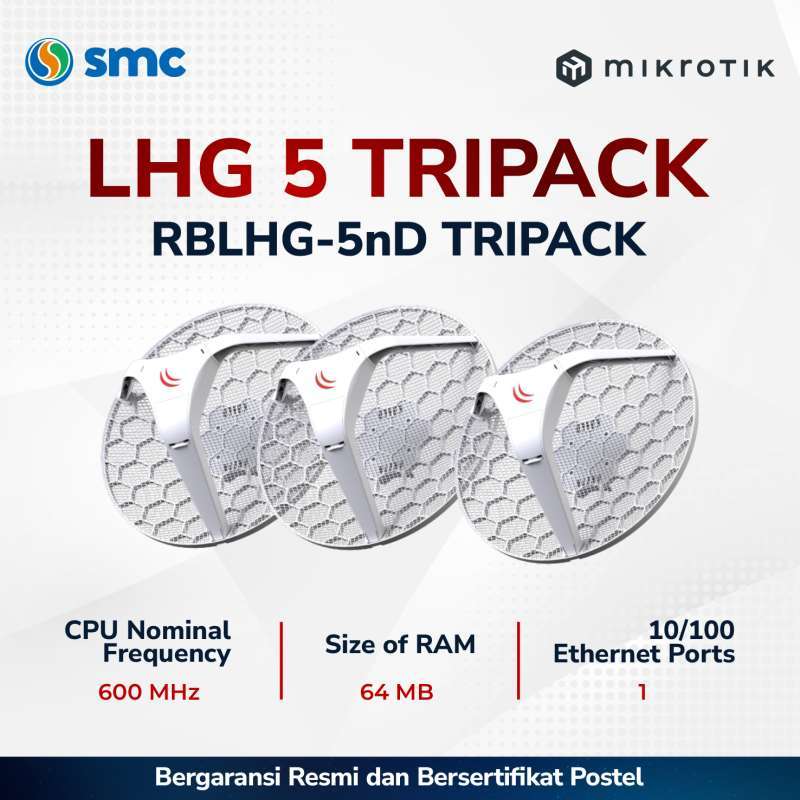 Jual MikroTik LHG 5 Tripack (RBLHG5kit) di Seller sinarmitracendekia ...