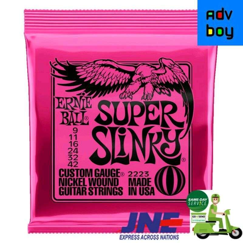 Jual ERNIE BALL Super Slinky 9 42 Senar Gitar Elektrik Ernie Ball 2223 ORIGINAL Electric Guitar ...