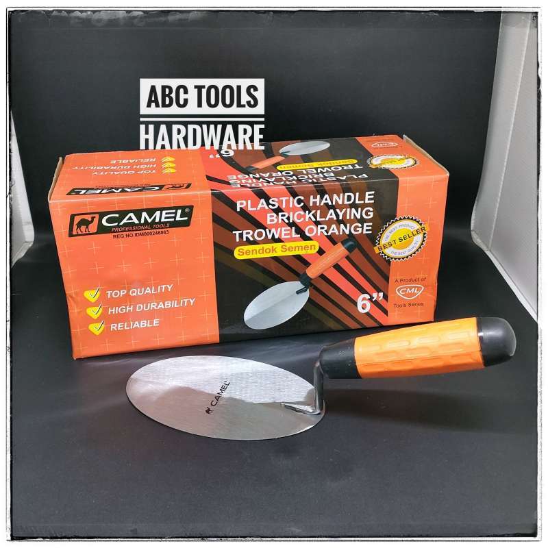 Promo Sendok Semen Cetok Tembok Oval 6 Inci - Skop Tanah Gagang Karet ...