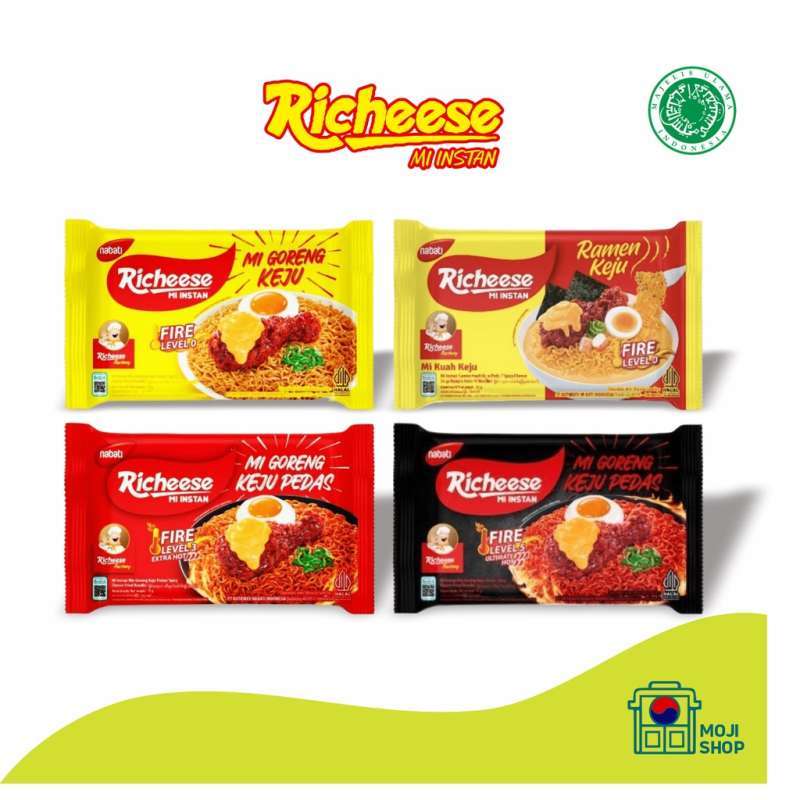 Promo Mie Instan Keju 74g Richeese Mi Instan Kuah Goreng Nabati Kuah ...