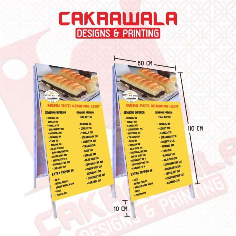 Jual STAND BANNER KAYU UKURAN 60 X 120 - STANDING BANNER KAYU PROMOSI ...