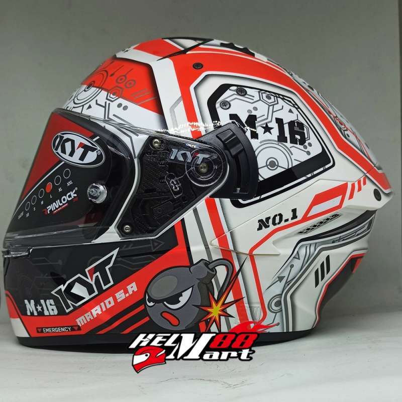 Jual KYT NFR MARIO Helm KYT Full Face NF-R SUPER MARIO (ONGKIR HEMAT ...