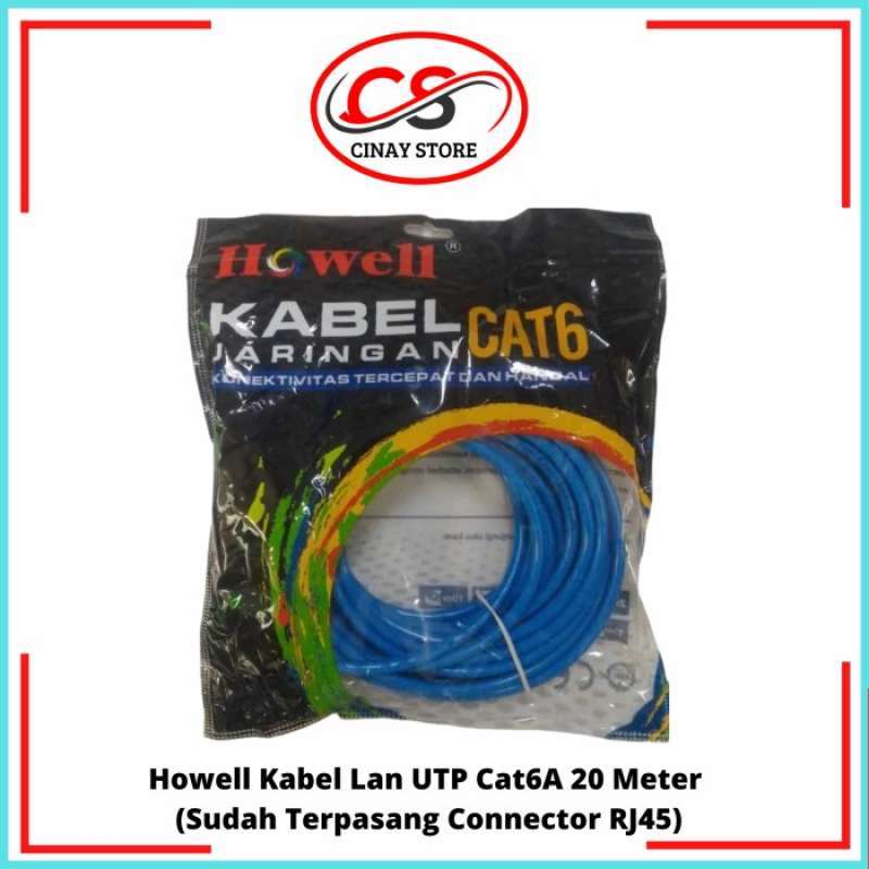 Promo Howell Kabel Lan Utp Cat6 20M - Internet / Ethernet Cable Cat-6 Diskon 13% di Seller ...