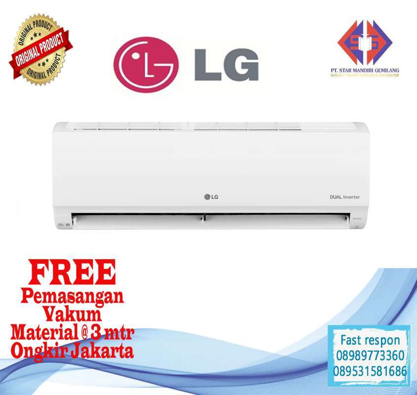 Jual AC LG DUAL COOL INVERTER + PASANG - T10EV4 1 PKI di Seller SMG Electric - Sunter Jaya, Kota ...
