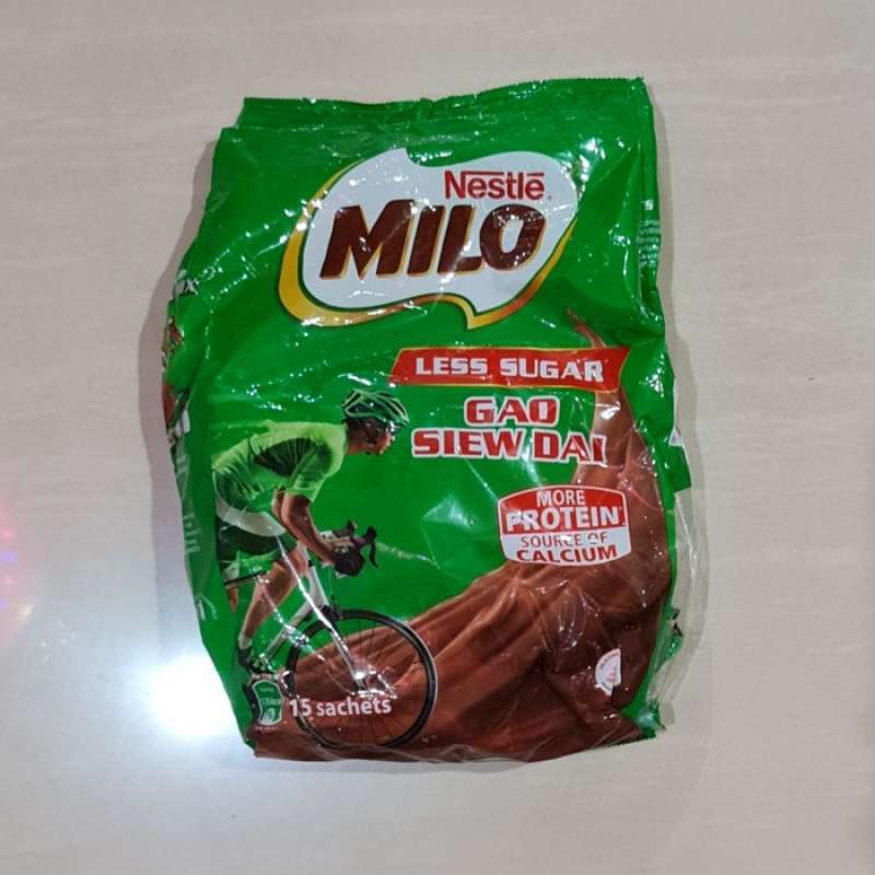 Promo Susu Milo Gao Siew Dai Less Sugar Singapore 15 x 33 Gram Diskon ...