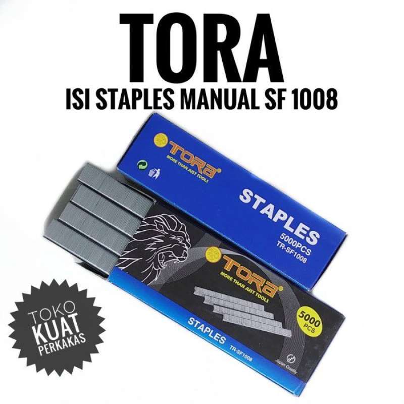 Jual ISI STAPLES TORA MODEL U / ISI STAPLER GUN TACKER PAKU TEMBAK KAYU ...