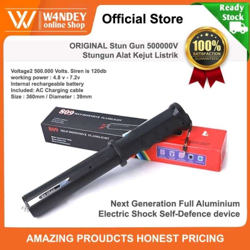 Promo ORIGINAL Stun Gun 500000 V Stungun Alat Kejut Listrik Setrum ...