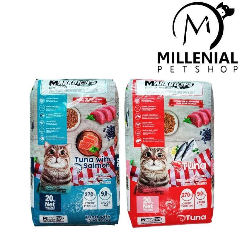 Promo Makanan kering Kucing MARKOTOP 20 kg cat food Diskon 19% di ...