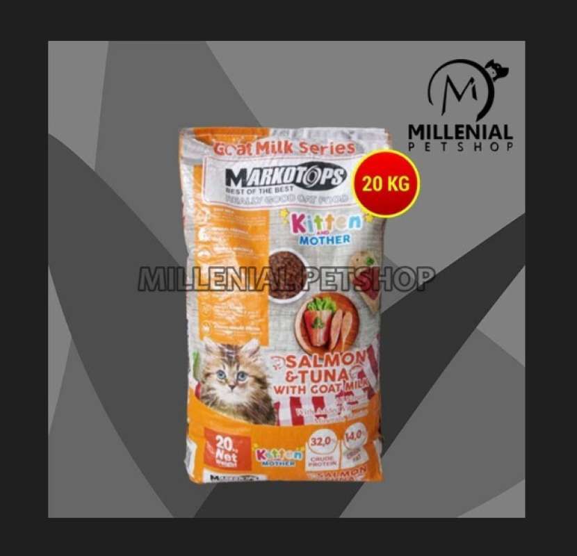 Promo Makanan kering Kucing MARKOTOP 20 kg cat food Diskon 10% di ...
