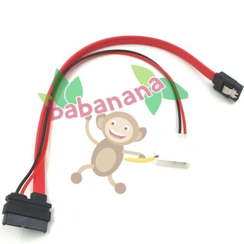 Promo Kabel slimeline to sata with molex internal desktop pc hdd dvd ...