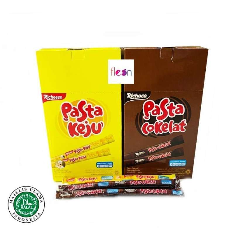 Jual Richeese Nabati Pasta Keju / Richoco Pasta Cokelat (isi 30 Pcs) Di ...