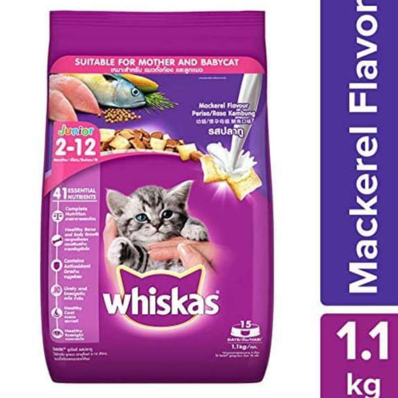 Jual Whiskas Junior Mackerel Flavour 1,1 Kg di Seller jaya_berkat ... Jual Whiskas Junior Mackerel Flavour 1,1 Kg di Seller jaya_berkat ...