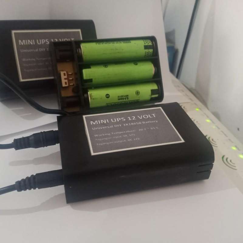 Jual Universal DIY 3x 18650 Battery Case Box 12V Mobile UPS Baterai ...