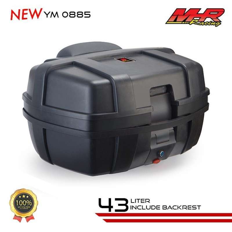 Jual box motor mhr / top box MHR 43 LITER sudah ada sandaran box ori ...