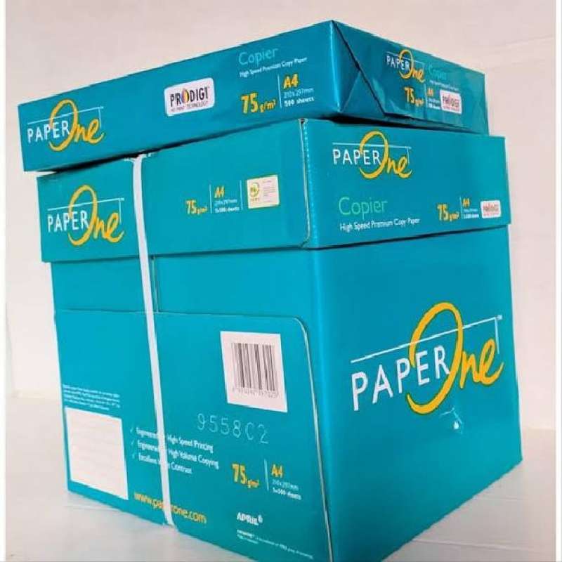 Jual Kertas HVS A4 75gr PAPER ONE kertas Print Fotocopy 70gr di Seller mampang raya - Tegal ...
