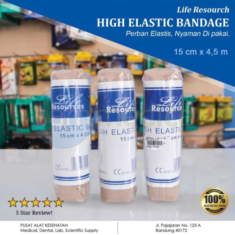 Jual Liferesources Elastic Bandage Atau Verban Elastis 15 Cm X 4,5 M Di ...