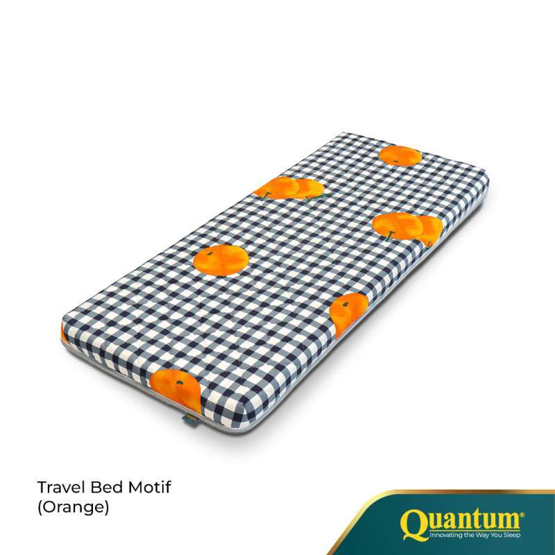 Promo Quantum Travel Bed Orange 8cm Edition - Kasur Busa / Lipat ...