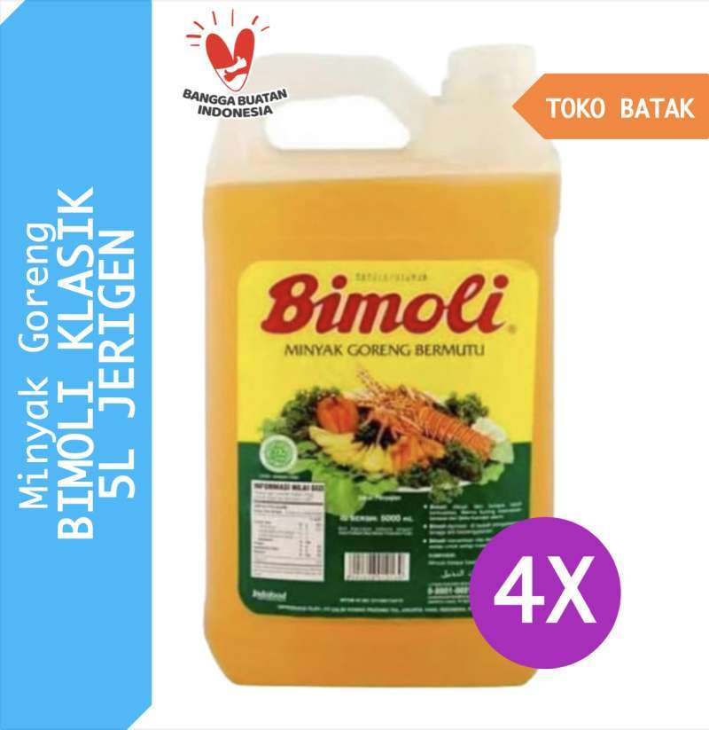 Promo Minyak Goreng Bimoli Klasik 5 Liter [4 Jerigen] Diskon 14% di ...