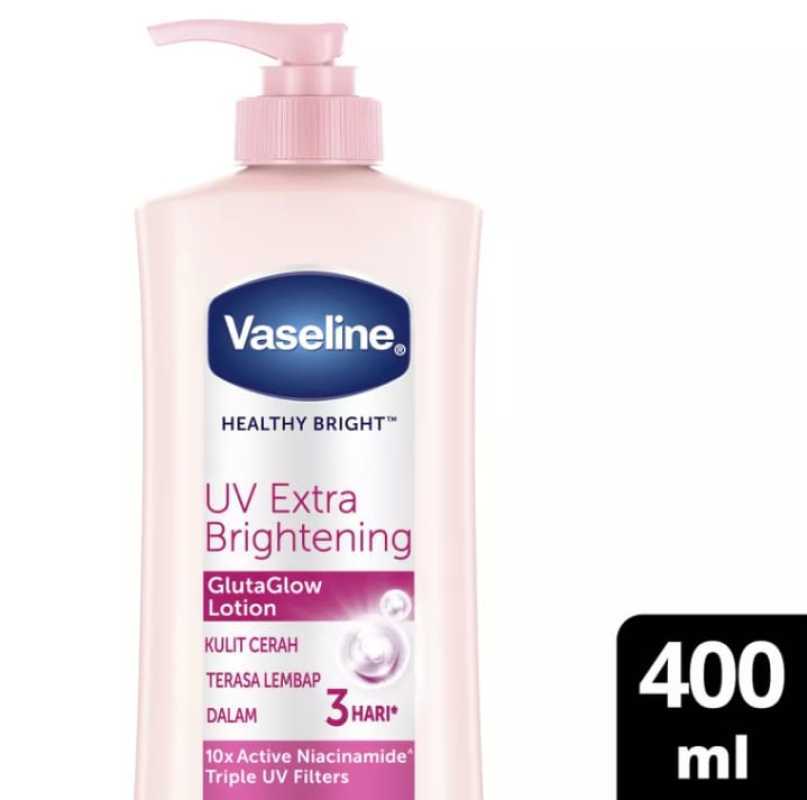 Promo Vaseline Healthy Bright Hand Body Lotion Uv Lightening 400Ml ...