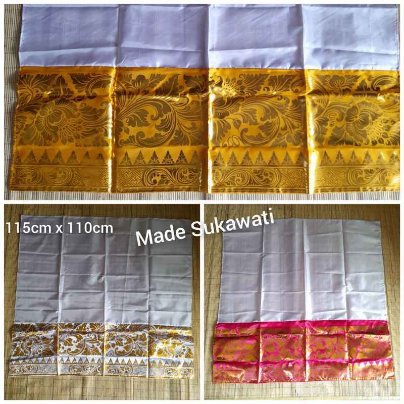 Promo Kain tapih Satin lembaran untuk daleman tari adat bali Diskon 18% di Seller madesukawati ...