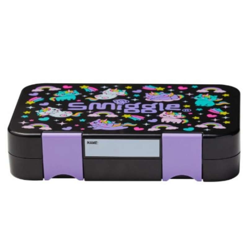 Jual Smiggle Sky Hi Happy Medium Bento Lunchbox black mix di Seller ...